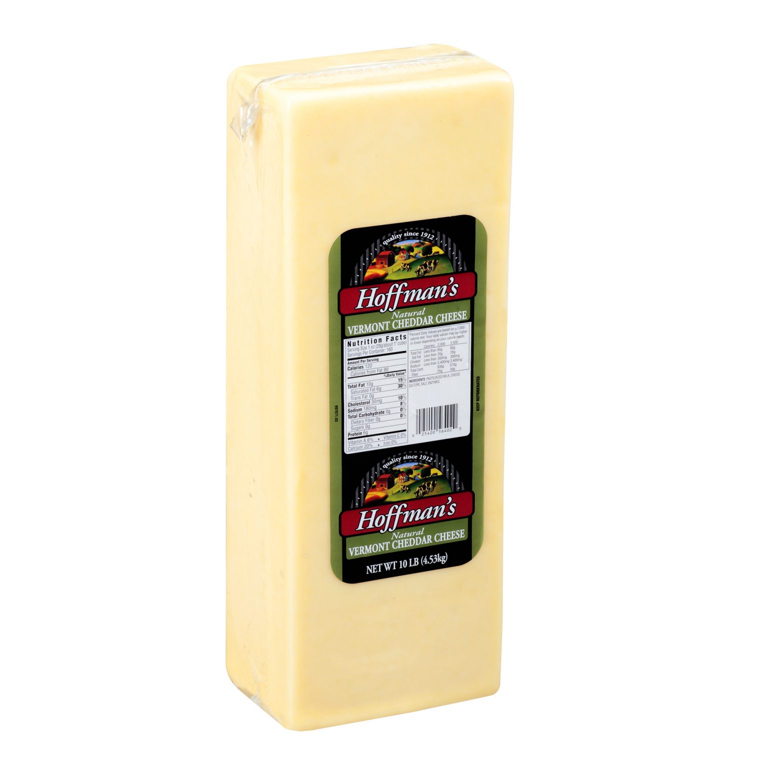 CHEESE CHEDDAR WHITE 10 LB AVG – Horizons Supplies